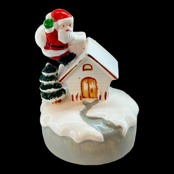 The Unbranded Brand | Holiday | 97s Ceramic Music Box Santa Claus Is ...
